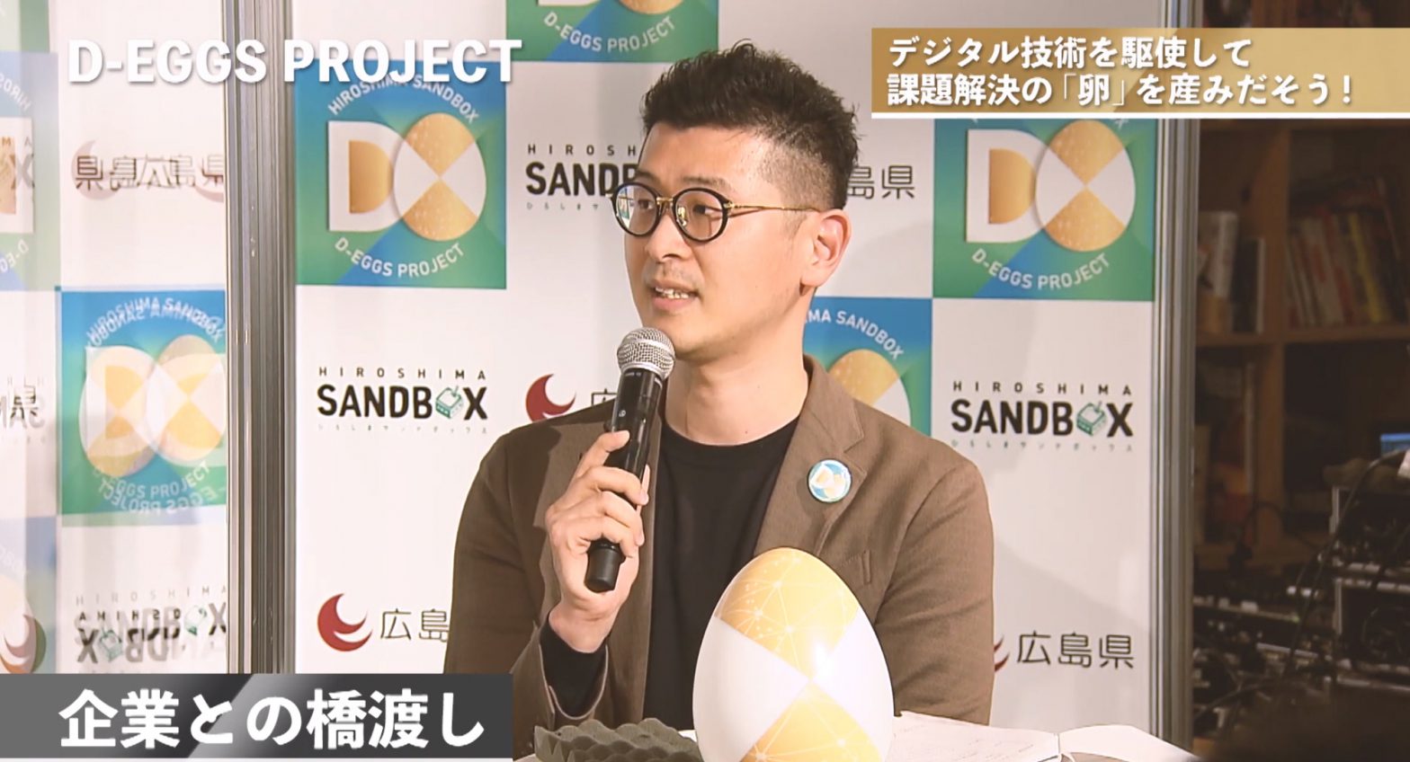 記者発表会ダイジェスト | D-EGGS PROJECT | ひろしまサンドボックス